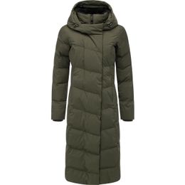 Wintermantel Ragwear "Wintermantel Pavla Long Soft YOUMODO", Damen, Gr. 5XL, gr&uuml;n (schwarz olive), Obermaterial: 100% Polyester PES. Obermaterial: Futter: 100% Polyester PES. 100% Polyester PES., M&auml;ntel Wintermantel