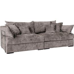 Big-Sofa Home Affaire "Casa, Breite 247 cm", taupe, B:247cm T:123cm, 100% Polyester, Sofas, Big-Sofa, Mega-Sofa, Cord oder Chenille-Struktur w&auml;hlbar, mit Federkern