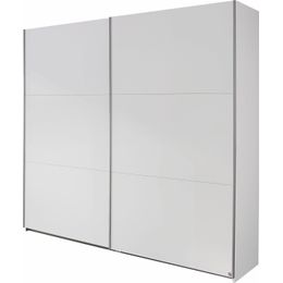 Schwebet&uuml;renschrank Rauch "Kleiderschrank Schrank Garderobe W&auml;scheschrank Schlafzimmer BORBA", wei&szlig;, B:218cm H:210cm T:59cm, Holzwerkstoff, Schr&auml;nke, Schwebet&uuml;renschrank, optional mit Absetzung in Graumetallic MADE IN GERMANY
