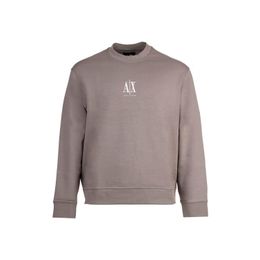 Sweatshirt Armani Exchange "Sweatshirt", Herren, Gr. XL, beige, Obermaterial: 79% Baumwolle CO. 17% Polyester PES. 4% Elasthan EL., Sweatshirts Sweatshirt