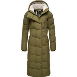 Steppmantel Ragwear "Steppmantel Pavla Extralong", Damen, Gr. L, gr&uuml;n (light olive), Obermaterial: 100% Polyester PES. Obermaterial: Futter: 100% Polyester PES. 100% Polyester PES., M&auml;ntel Steppmantel