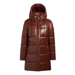Steppjacke Khujo "Steppjacke Jadet2-YM", Damen, Gr. L, braun (coconut braun), Obermaterial: 100% Nylon NY. Obermaterial: Futter: 100% Nylon NY. 100% Polyester PES., Jacken Steppjacke
