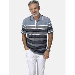 Poloshirt Babista "Poloshirt PARZIO", Herren, Gr. L, blau (blau gestreift), Obermaterial: 100% Baumwolle CO., Shirts Poloshirt
