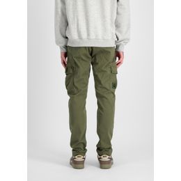 Cargohose Alpha Industries "Petrol Patch Pant", Herren, Gr. 32, Normalgr&ouml;&szlig;en, gr&uuml;n (schwarz olive), Obermaterial: 98% Baumwolle, 2% Elastan; Futter: 100% Baumwolle, Hosen Cargohose