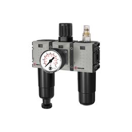 Riegler WE 3-tlg. &raquo;FUTURA-mini&laquo;, Metallbe., Stand.mano., G 1/4, 0,1-4, HA (FUM 621 M-4)