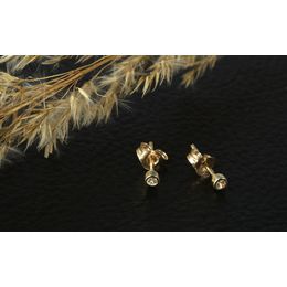 Adelia&acute;s Paar Ohrstecker ADELIA&acute;S "Damen Ohrringe &iquest; Ohrstecker aus 333 Gold mit Zirkonia", gold, Ohrringe, Damen, Paar Ohrstecker