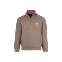 Sweatshirt Armani Exchange "Sweatshirt 1er Pack", Damen, Gr. L, beige, Obermaterial: 79% Baumwolle CO. 17% Polyester PES. 4% Elasthan EL., Sweatshirts Sweatshirt