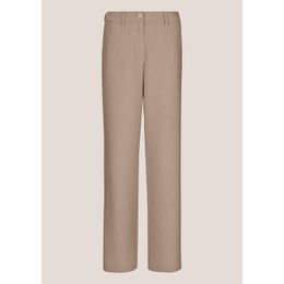 Madeleine Mode B&uuml;gelfaltenhose MADELEINE "Palazzohose Elegante Stretchhose mit B&uuml;gelfalten", Damen, Gr. 48, N + K Gr, wei&szlig; (cappuccino, wollwei&szlig;, melange), Obermaterial: 47% Polyester PES. 47% Viskose CV. 6% Elasthan EL., Hosen B&uuml;gelfaltenhose