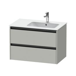 Duravit Waschtischunterschrank Ketho.2 81x48x54,9cm, f WT m B re, betongr ma (K25268007070000)