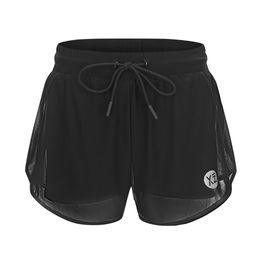 Shorts YEAZ "Shorts SQUAT", Damen, Gr. XXL, US, schwarz, Obermaterial: 80% Nylon NY. 20% Elasthan EL., Hosen Shorts