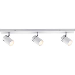 Paulmann LED Deckenleuchte "zyli", wei&szlig; (wei&szlig;, chromfarben), 3, H: 11cm, 1 Stk., Leuchten, GU10, LED Deckenleuchte
