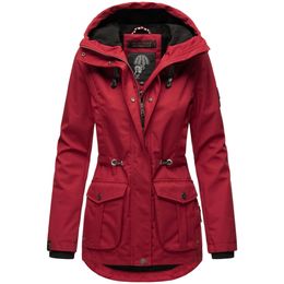 Outdoorjacke Marikoo "Marikoo Babetaa Princess Damen Winterjacke B931", Damen, Gr. L, rot (blood rot), Obermaterial: 65% Polyester PES. 35% Baumwolle CO., Jacken Outdoorjacke