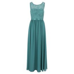 Cocktailkleid Vera Mont "Abendkleid mit Spitze", Damen, Gr. 38, EURO, gr&uuml;n (bright eucalyptus), 100% Polyester PES., Kleider Cocktailkleid