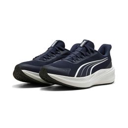 Laufschuh Puma "DASHER LITE SLIPTECH", Gr. 47, Puma navy, feather gray, Textil, Schuhe Laufschuh, mit leicht profilierter Gummilaufsohle, mit Schlupfeinstieg