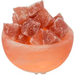 Himalaya Salt Dreams Salzkristall-Tischlampe "Petite", orange, H: 4cm, 1 Stk., Leuchten, Handgefertigt aus Salzkristall - jeder Stein ein Unikat, H: ca.4 cm, Salzkristall-Tischlampe