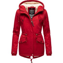 Winterjacke Marikoo "Winterjacke Manolya", Damen, Gr. S, rot, Obermaterial: 100% Baumwolle CO. Obermaterial: Futter: 100% Polyester PES. 100% Polyester PES., Jacken Winterjacke