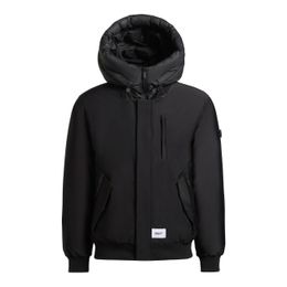 Outdoorjacke Khujo "Outdoorjacke Clemat", Herren, Gr. M, schwarz, Obermaterial: 87% Polyester PES. 13% Elasthan EL. Obermaterial: Futter: 100% Nylon NY. 100% Polyester PES., Jacken Outdoorjacke