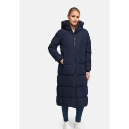 Winterjacke Marikoo "Marikoo Honiaa Damen Winter Steppmantel Parka N074", Damen, Gr. XL, blau (navy), Obermaterial: 100% Polyester PES., Jacken Winterjacke