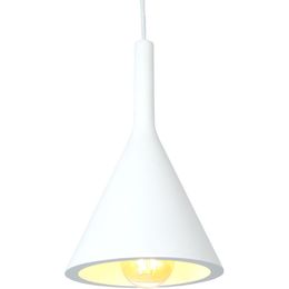 Paco Home Pendelleuchte "CLOUCH", wei&szlig;, 1, &Oslash; 21,5cm, Leuchten, LED, E27, Lampe F&uuml;r Wohnzimmer Esszimmer K&uuml;che, H&ouml;henverstellbar, Pendelleuchte