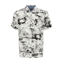 Kurzarmshirt Blend "Kurzarmhemd BHShirt", Herren, Gr. L, schwarz, Obermaterial: 100% Viskose CV., Hemden Kurzarmshirt