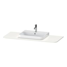 Duravit Waschtisch-Konsole Happy D.2 Plus 130x55cm, m 1 Ausschn, Beck. mit, we hgl (HP031KM2222)