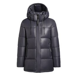Steppjacke Khujo "Steppjacke Word3 Satin-YM", Damen, Gr. XL, blau (schwarz cloud blau), Obermaterial: 100% Nylon NY. Obermaterial: Futter: 100% Nylon NY. 100% Polyester PES., Jacken Steppjacke