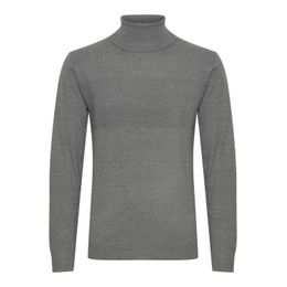 Rollkragenpullover INDICODE "Rollkragenpullover IDErnetto", Damen, Gr. XL, grau (grau mix), Obermaterial: 80% Baumwolle CO. 20% Polyamid PA., Pullover Rollkragenpullover