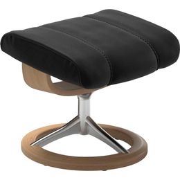 Fu&szlig;hocker stressless "Consul", schwarz (schwarz paloma), B:54cm H:41cm T:39cm, Leder BATICK: BATICK ist ein leicht korrigiertes, durchgef&auml;rbtes und genarbtes M&ouml;belleder, bei dem die meisten Unebenheiten und Spuren in der Regel entfernt wurden.;Leder PALOMA: PALOMA ist ein durchgef&auml;rbtes Semianilin-M&ouml;belleder mit nat&uuml;rlicher Narbung.;ROHLEDER Stoff Q2 FARON: Ein fester zuverl&auml;ssiger Boucl&eacute; mit eine