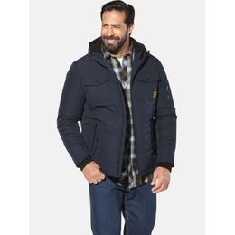 Outdoorjacke Jan Vanderstorm "Outdoorjacke EIRHOLM", Herren, Gr. 74, blau (dunkelblau), Obermaterial: 55% Polyamid ECONYL PA ECONYL. 45% Polyester COOLMAX PES(Coolmax)., Jacken Outdoorjacke