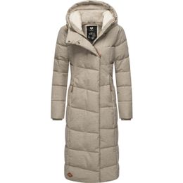 Wintermantel Ragwear "Wintermantel Pavla Long", Damen, Gr. L, grau (taupe24), Obermaterial: 100% Polyester PES. Obermaterial: Futter: 100% Polyester PES. 100% Polyester PES., M&auml;ntel Wintermantel