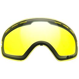 Snowboardbrille YEAZ "Cloudy Wechselglas, ohne Rahmen XTRM-SUMMIT", gelb, Sportbrillen, Snowboardbrille