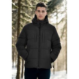 Winterjacke Alessandro Salvarini "Alessandro Salvarini Herren Winter Steppjacke AS422", Herren, Gr. XL, schwarz, Obermaterial: 100% Polyester PES., Jacken Winterjacke