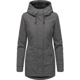 Winterjacke Ragwear "Winterjacke Monadena Parka YOUMODO", Damen, Gr. XXL, grau (stone grau), Obermaterial: 68% Baumwolle CO. 32% Nylon NY. Obermaterial: Futter: 100% Polyester PES. 100% Polyester PES., Jacken Winterjacke