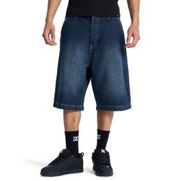 Jeansbermudas DC Shoes "Baggy", Herren, Gr. 34L, schwarz denim, Obermaterial: 75% Walkfrottier, 25% Walkfrottier;, Jeans Jeansbermudas