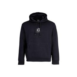 Sweatshirt Armani Exchange "Sweatshirt", Herren, Gr. M, blau (dunkelblau), Obermaterial: 79% Baumwolle CO. 17% Polyester PES. 4% Elasthan EL., Sweatshirts Sweatshirt
