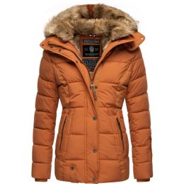Winterjacke Marikoo "Winterjacke Nekoo", Damen, Gr. XL, braun (rusty cinnamon), Obermaterial: 100% Polyester PES. Obermaterial: Futter: 100% Polyester PES. 100% Polyester PES., Jacken Winterjacke