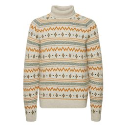 Rollkragenpullover Blend "Rollkragenpullover BHPullover", Herren, Gr. XXL, beige (oyster gray), Obermaterial: 54% Polyester PES. 21% Polyacryl PAN. 12% Nylon NY. 10% Wolle WO. 3% Elasthan EL., Pullover Rollkragenpullover