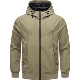 Outdoorjacke Ragwear "Kapuzenjacke Tyller Bonded", Herren, Gr. S, gr&uuml;n (dusty olive), Obermaterial: 100% Polyester PES. Obermaterial: Futter: 100% Polyester PES., Jacken Outdoorjacke