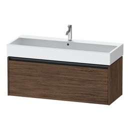 Duravit Waschtischunterschrank Ketho.2 118,4x46cm, Nussb dkl., 1 Ausz., wandh&auml;ngend (K25079021210000)