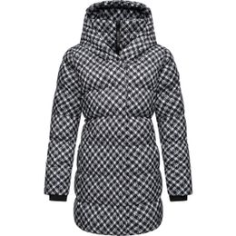 Steppmantel Ragwear "Steppmantel Niara Print", Damen, Gr. XXL, schwarz, Obermaterial: 100% Polyester PES. Obermaterial: Futter: 100% Polyester PES. 100% Polyester PES., M&auml;ntel Steppmantel