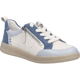 Sneaker Josef Seibel "Jade 05, iceblue-multi", Damen, Gr. 36, blau (iceblau, multi), Obermaterial: 100% Rindsleder Leather cow., Schuhe Sneaker