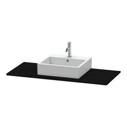 Duravit Konsole XSquare 80x55cm, Eiche schwarz, mit 1 Ausschnitt (XS060D01616)