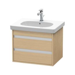 Duravit Waschtischunterschrank Ketho 60x45,5cm, Ei Nat, 2 Schubk., wandh&auml;ngend (KT665003030)