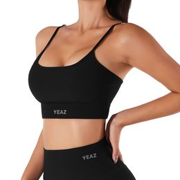Sporttop YEAZ "Top TOUJOURS", Damen, Gr. S, schwarz, Obermaterial: 78% Polyester PES. 22% Elasthan EL., Tops Sporttop