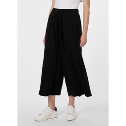 Culotte Ragwear "ROZALIA", Damen, Gr. M, N-Gr, schwarz, Single Jersey, Obermaterial: 48% Viskose, 47% Polyester, 5% Elasthan, unifarben, wadenlang, Hosen Culotte, Viskose mit weitem Bein und Bindeband f&uuml;r angenehmes Tragegef&uuml;hl
