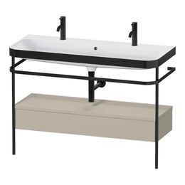 Duravit M&ouml;belwaschtisch-Kombi Happy D.2 Plus 117,5x49cm, m 1 HL, Konsole, Tau s-matt (HP4764O60600000)