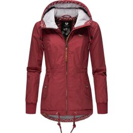 Winterjacke Ragwear "Winterjacke YM-Danka", Damen, Gr. XL, rot (wine rot21), Obermaterial: 100% Polyester PES. Obermaterial: Futter: 100% Polyester PES. 100% Polyester PES., Jacken Winterjacke