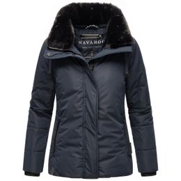 Winterjacke Navahoo "Winterjacke Frostii XIV", Damen, Gr. L, blau (navy), Obermaterial: 100% Polyester Pol. recyc.. Obermaterial: Futter: 100% Polyester PES. 100% Polyester Pol. recyc.., Jacken Winterjacke