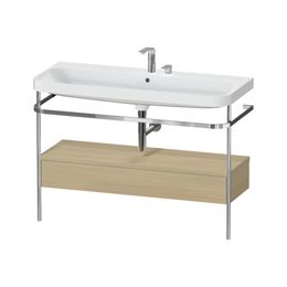Duravit M&ouml;belwaschtisch-Kombi Happy D.2 Plus 117,5x49cm, m Kons, 1 Lad, 2 HL, Me Ei (HP4844E71710000)