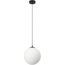 Eglo H&auml;ngeleuchte "RONDO 3 Pendellampe, Stahl und Glas, E27, IP20, Esstischlampe, Lampe", schwarz, &Oslash; 30cm H: 110cm, 1 Stk., Leuchten, H&auml;ngeleuchte, H110 x &Oslash;30, schwarz, 1X40W exkl., H&auml;ngeleuchte